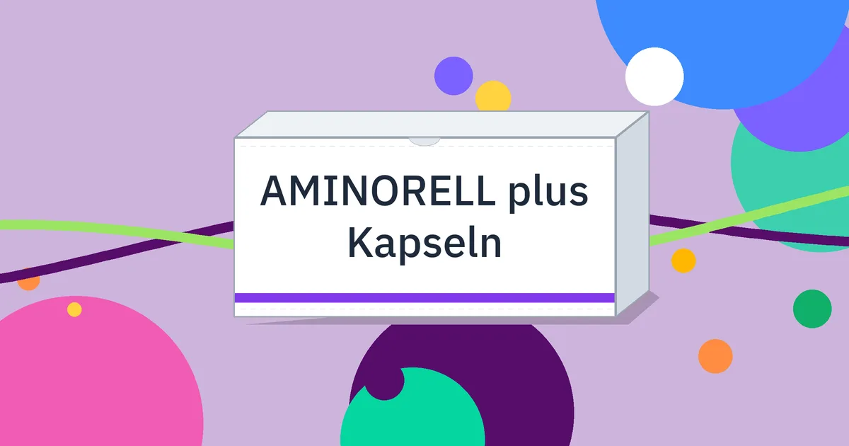 Symbolbild: Packung mit der Aufschrift AMINORELL plus Kapseln (PZN 02527208) – Verfügbarkeit und Bezug in Apotheken in Frankfurt am Main