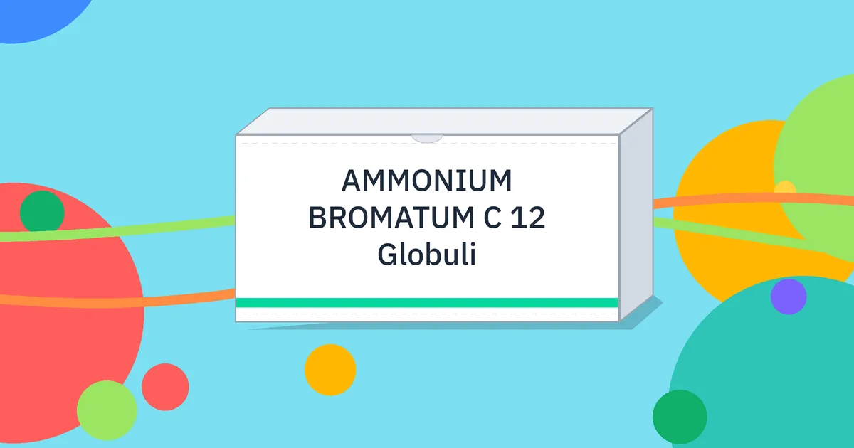 Symbolbild: Packung mit der Aufschrift AMMONIUM BROMATUM C 12 Globuli (PZN 19716422) – Verfügbarkeit und Bezug in Apotheken in Frankfurt am Main