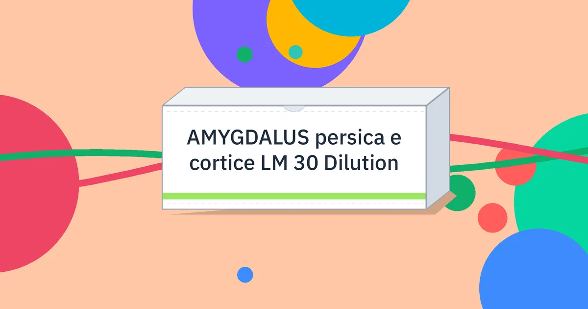 Symbolbild: Packung mit der Aufschrift AMYGDALUS persica e cortice LM 30 Dilution (PZN 13326269) – Verfügbarkeit und Bezug in Apotheken in Frankfurt am Main