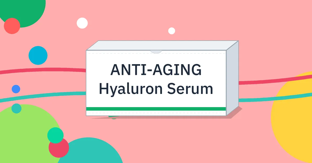 Symbolbild: Packung mit der Aufschrift ANTI-AGING Hyaluron Serum (PZN 17607166) – Verfügbarkeit und Bezug in Apotheken in Frankfurt am Main