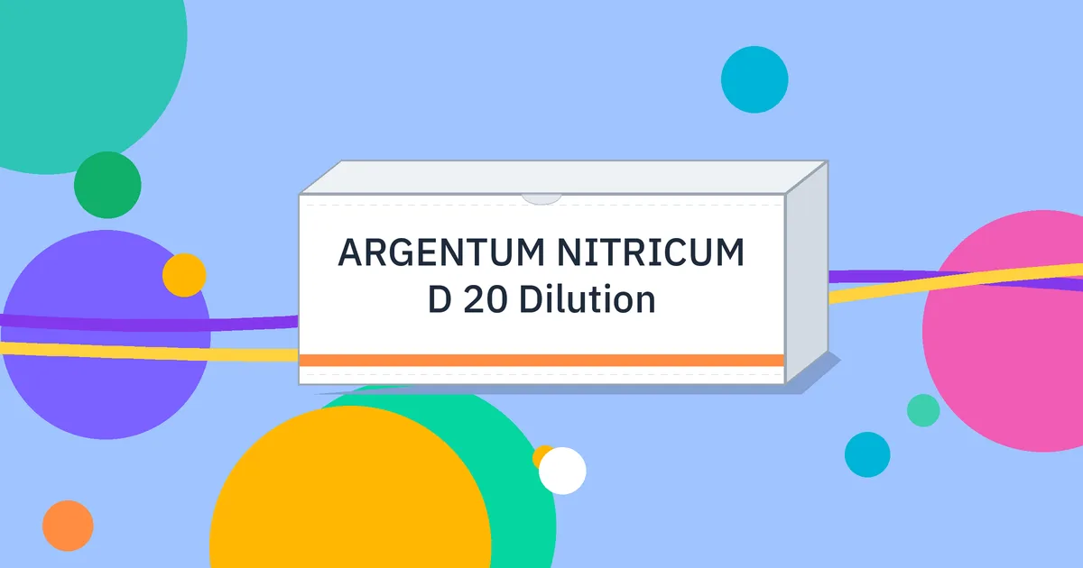 Symbolbild: Packung mit der Aufschrift ARGENTUM NITRICUM D 20 Dilution (PZN 07159815) – Verfügbarkeit und Bezug in Apotheken in Frankfurt am Main
