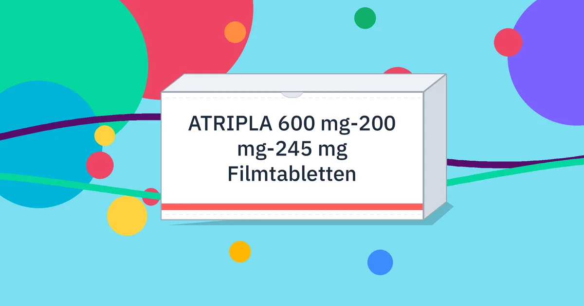 Symbolbild: Packung mit der Aufschrift ATRIPLA 600 mg-200 mg-245 mg Filmtabletten (PZN 12418609) – Verfügbarkeit und Bezug in Apotheken in Frankfurt am Main