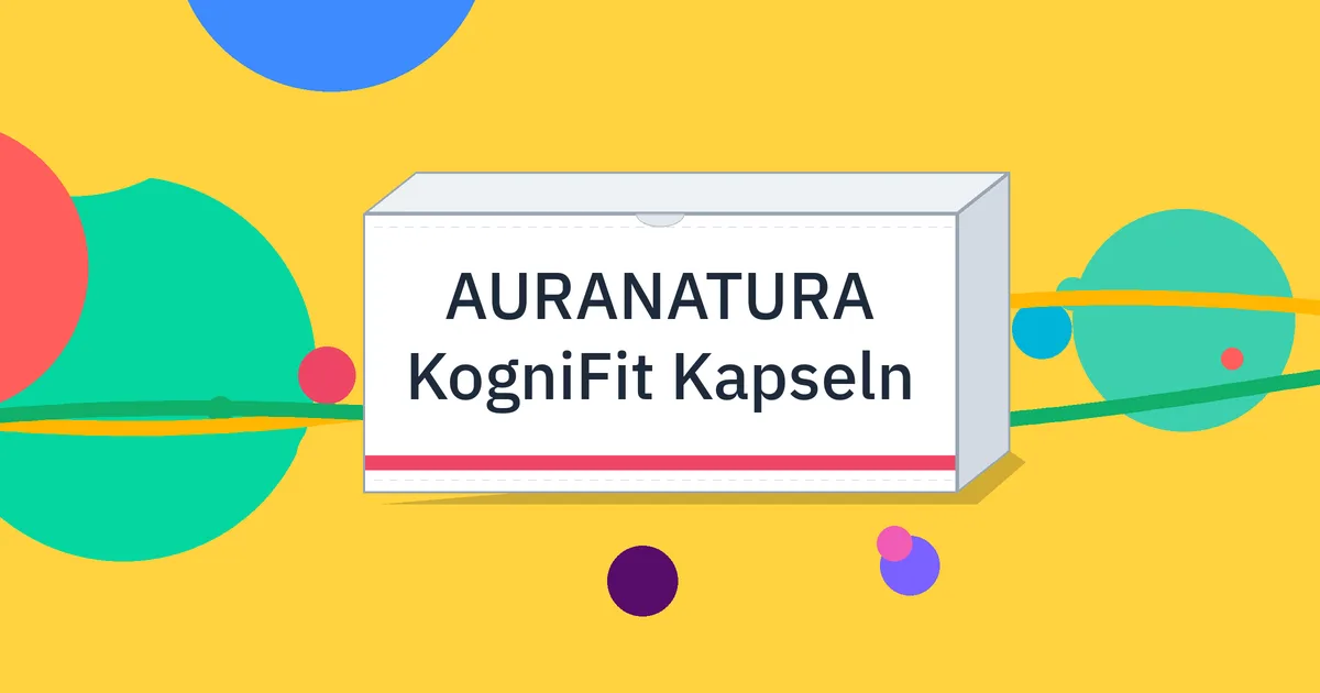 Symbolbild: Packung mit der Aufschrift AURANATURA KogniFit Kapseln (PZN 19979943) – Verfügbarkeit und Bezug in Apotheken in Frankfurt am Main