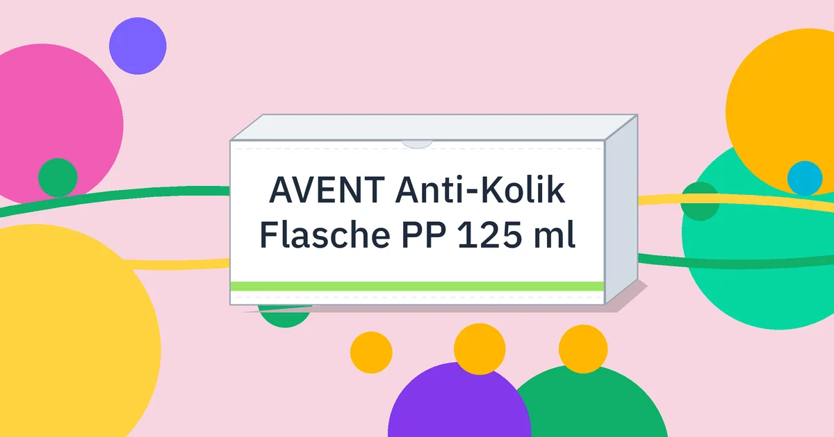 Symbolbild: Packung mit der Aufschrift AVENT Anti-Kolik Flasche PP 125 ml (PZN 03752692) – Verfügbarkeit und Bezug in Apotheken in Frankfurt am Main