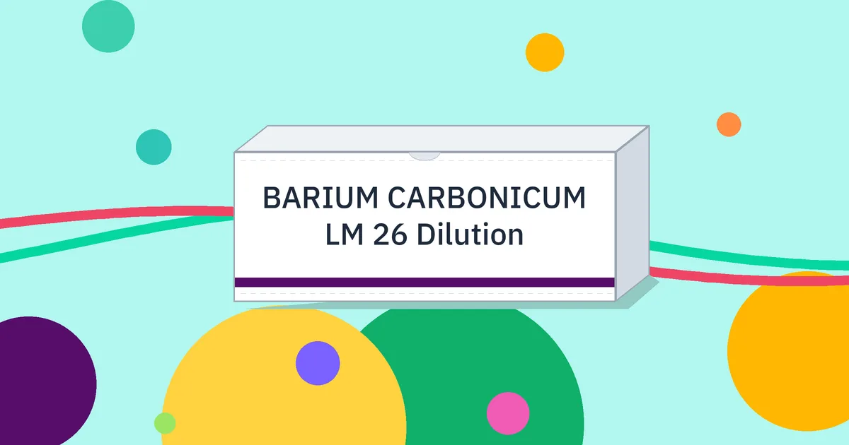 Symbolbild: Packung mit der Aufschrift BARIUM CARBONICUM LM 26 Dilution (PZN 12789091) – Verfügbarkeit und Bezug in Apotheken in Frankfurt am Main