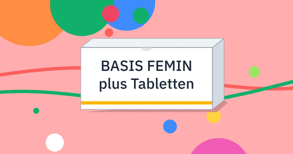 Symbolbild: Packung mit der Aufschrift BASIS FEMIN plus Tabletten (PZN 05462981) – Verfügbarkeit und Bezug in Apotheken in Frankfurt am Main