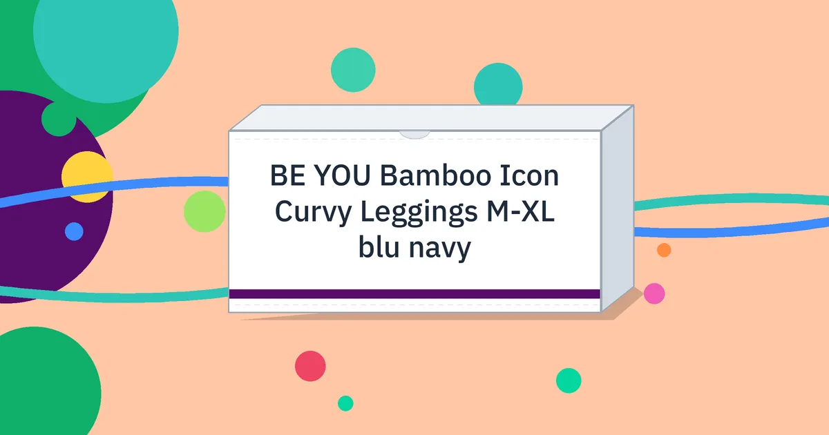 Symbolbild: Packung mit der Aufschrift BE YOU Bamboo Icon Curvy Leggings M-XL blu navy (PZN 20376670) – Verfügbarkeit und Bezug in Apotheken in Frankfurt am Main