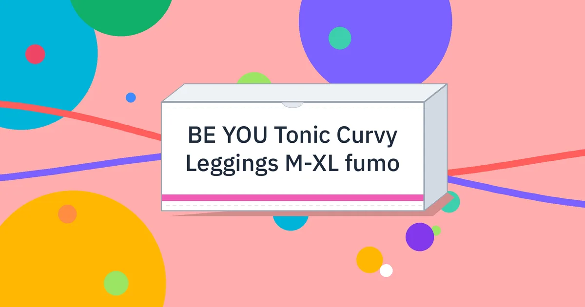 Symbolbild: Packung mit der Aufschrift BE YOU Tonic Curvy Leggings M-XL fumo (PZN 19721630) – Verfügbarkeit und Bezug in Apotheken in Frankfurt am Main