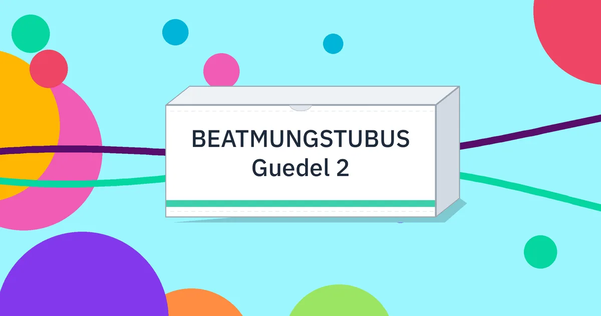 Symbolbild: Packung mit der Aufschrift BEATMUNGSTUBUS Guedel 2 (PZN 01961204) – Verfügbarkeit und Bezug in Apotheken in Frankfurt am Main