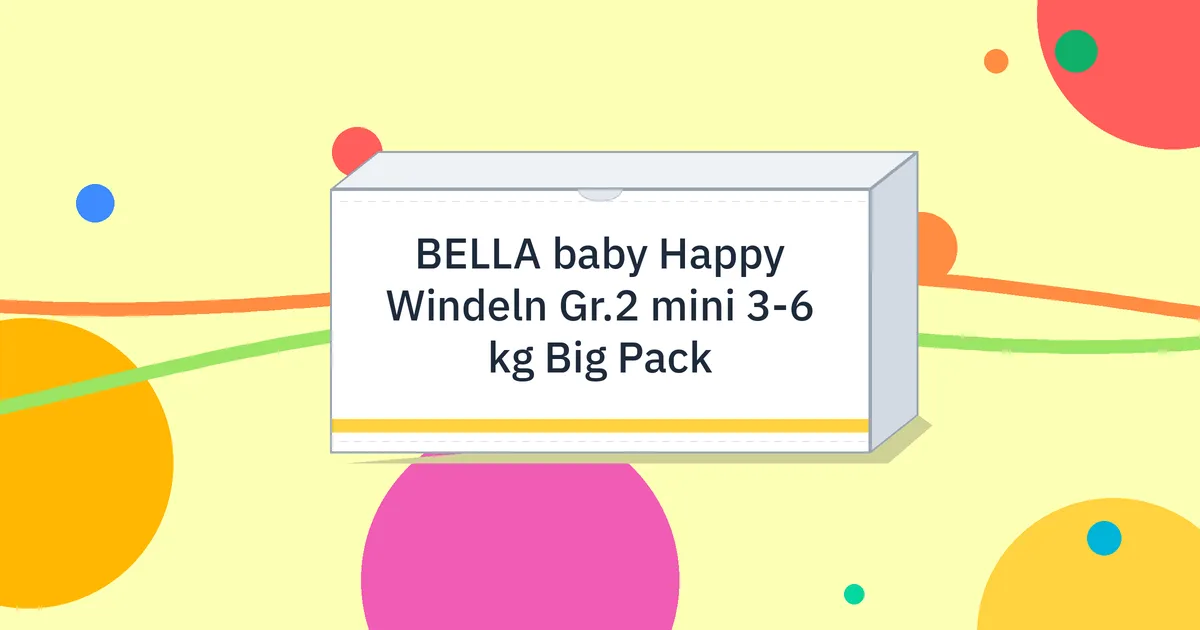 Symbolbild: Packung mit der Aufschrift BELLA baby Happy Windeln Gr.2 mini 3-6 kg Big Pack (PZN 19772627) – Verfügbarkeit und Bezug in Apotheken in Frankfurt am Main