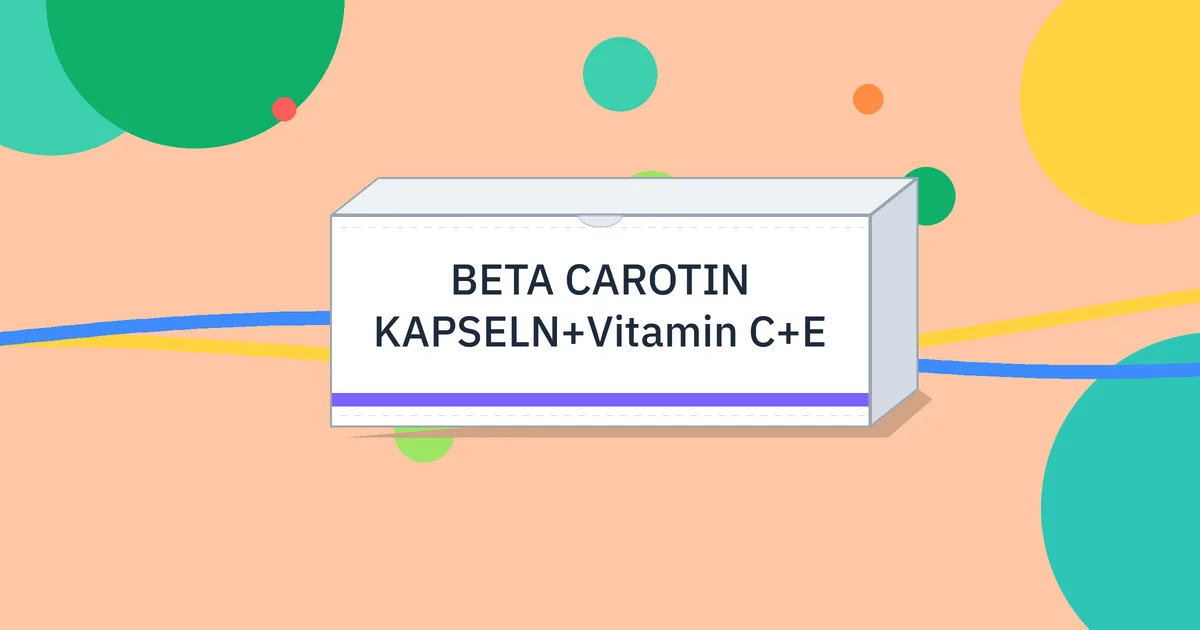 Symbolbild: Packung mit der Aufschrift BETA CAROTIN KAPSELN+Vitamin C+E (PZN 07519490) – Verfügbarkeit und Bezug in Apotheken in Frankfurt am Main