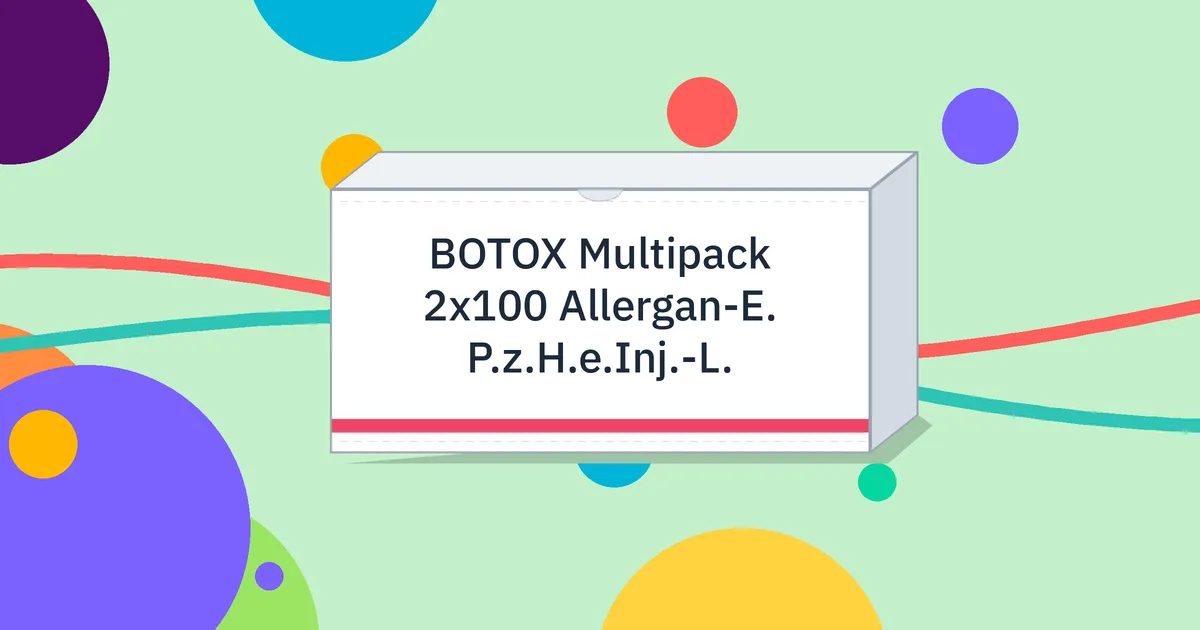 Symbolbild: Packung mit der Aufschrift BOTOX Multipack 2x100 Allergan-E. P.z.H.e.Inj.-L. (PZN 15258402) – Verfügbarkeit und Bezug in Apotheken in Frankfurt am Main