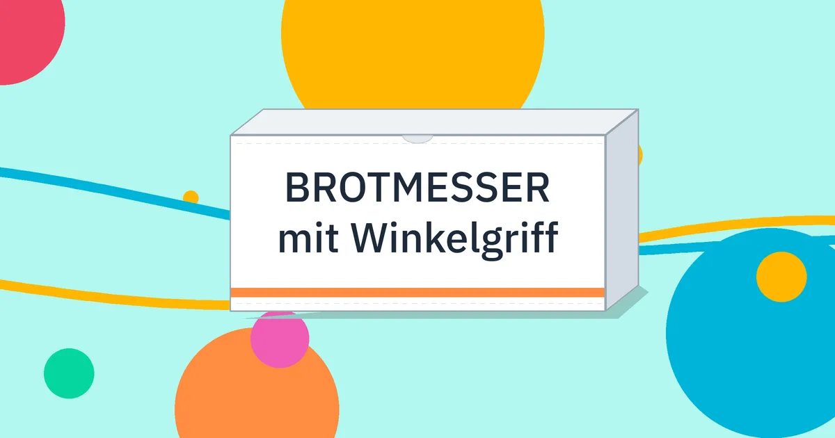 Symbolbild: Packung mit der Aufschrift BROTMESSER mit Winkelgriff (PZN 09731573) – Verfügbarkeit und Bezug in Apotheken in Frankfurt am Main