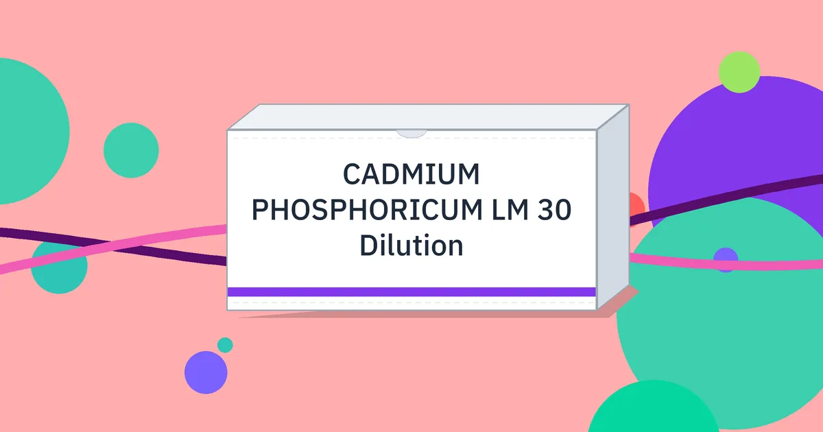 Symbolbild: Packung mit der Aufschrift CADMIUM PHOSPHORICUM LM 30 Dilution (PZN 13402467) – Verfügbarkeit und Bezug in Apotheken in Frankfurt am Main