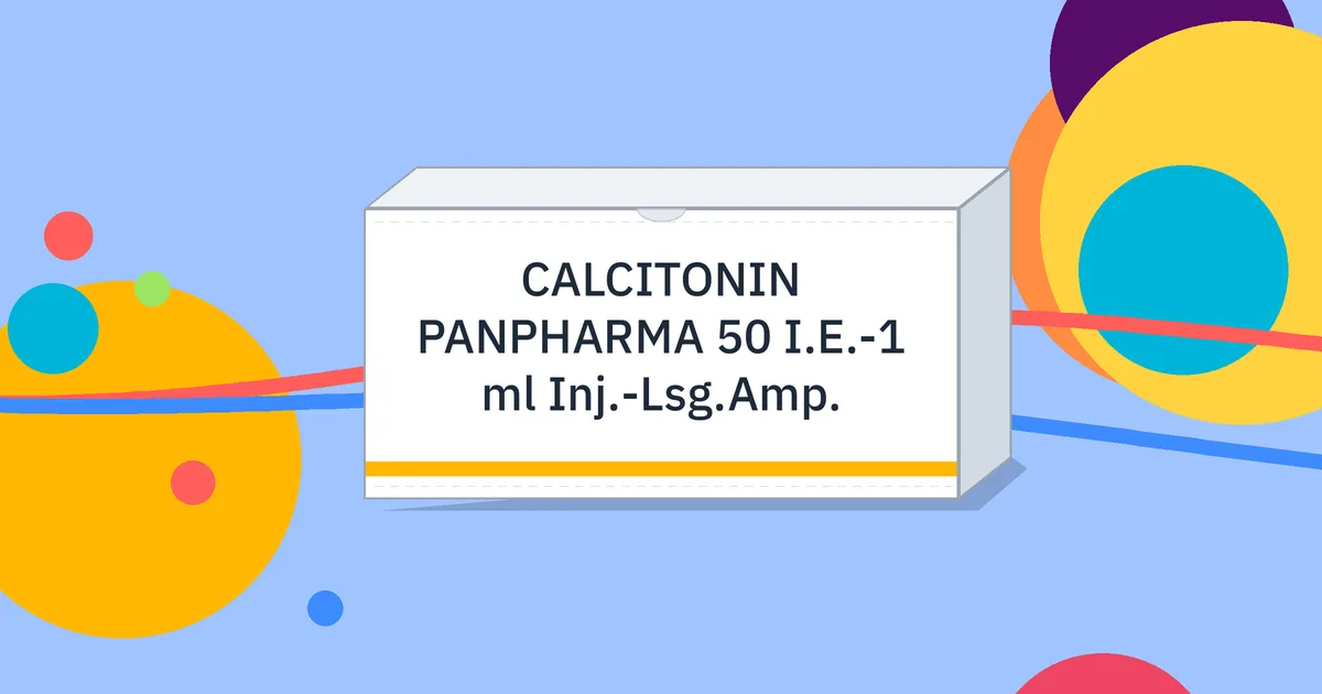 Symbolbild: Packung mit der Aufschrift CALCITONIN PANPHARMA 50 I.E.-1 ml Inj.-Lsg.Amp. (PZN 16199794) – Verfügbarkeit und Bezug in Apotheken in Frankfurt am Main