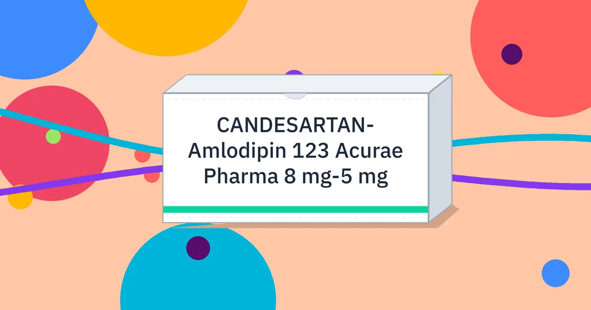 Symbolbild: Packung mit der Aufschrift CANDESARTAN-Amlodipin 123 Acurae Pharma 8 mg-5 mg (PZN 19266427) – Verfügbarkeit und Bezug in Apotheken in Frankfurt am Main