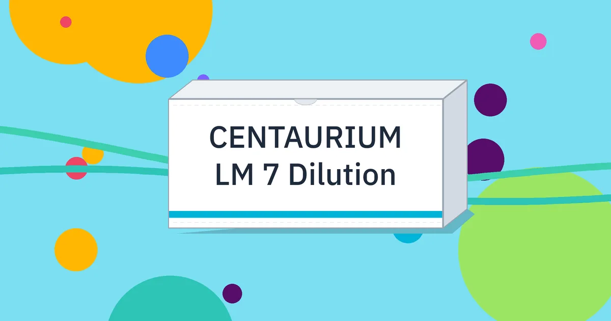 Symbolbild: Packung mit der Aufschrift CENTAURIUM LM 7 Dilution (PZN 13436093) – Verfügbarkeit und Bezug in Apotheken in Frankfurt am Main