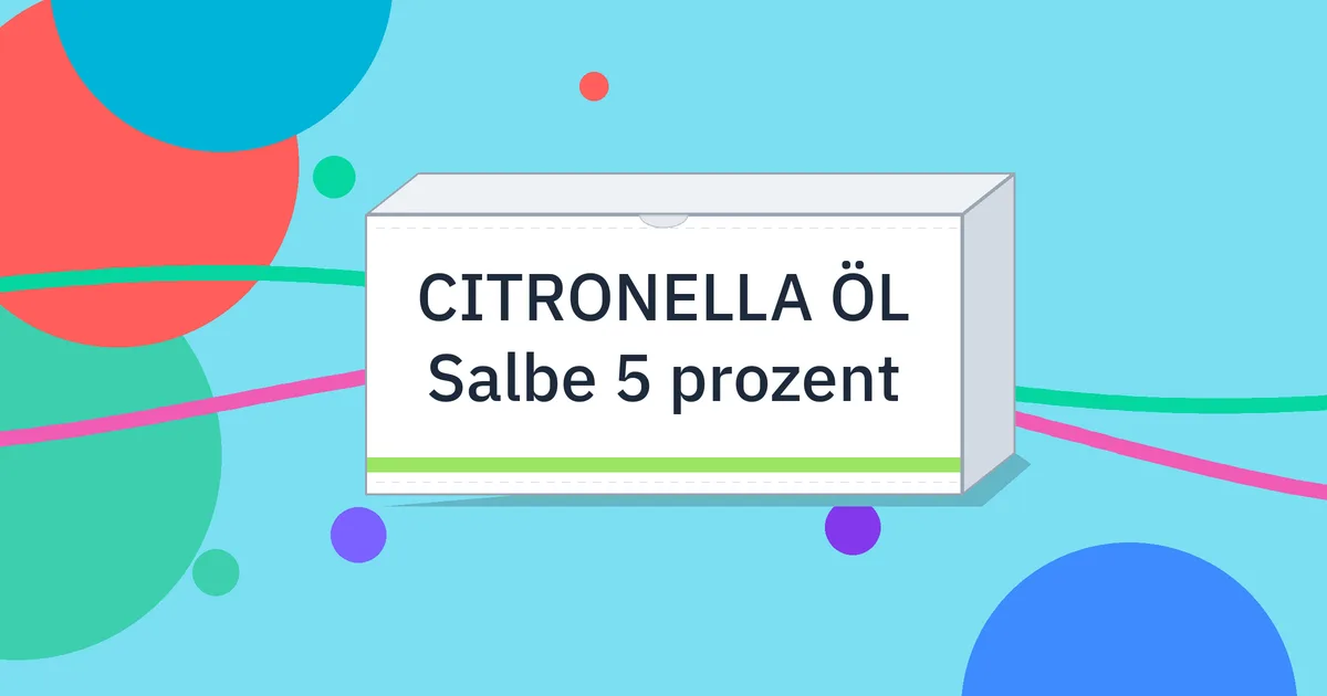 Symbolbild: Packung mit der Aufschrift CITRONELLA ÖL Salbe 5 prozent (PZN 18179985) – Verfügbarkeit und Bezug in Apotheken in Frankfurt am Main
