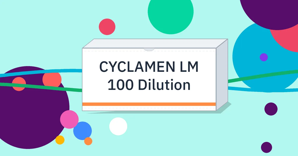 Symbolbild: Packung mit der Aufschrift CYCLAMEN LM 100 Dilution (PZN 12840679) – Verfügbarkeit und Bezug in Apotheken in Frankfurt am Main