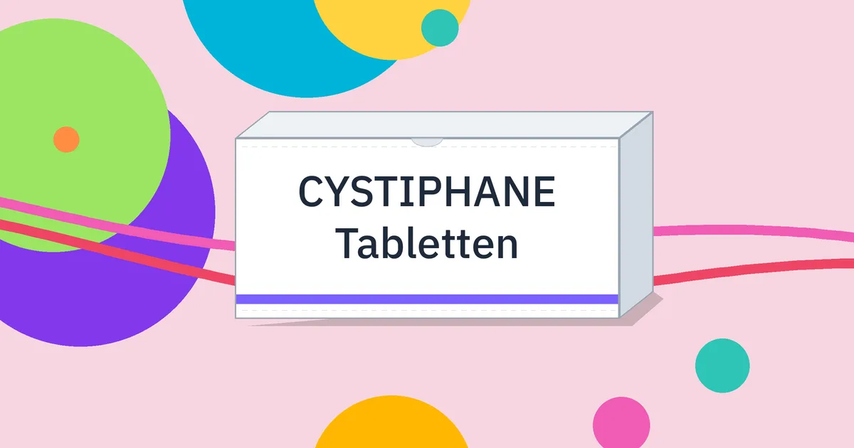 Symbolbild: Packung mit der Aufschrift CYSTIPHANE Tabletten (PZN 18227773) – Verfügbarkeit und Bezug in Apotheken in Frankfurt am Main