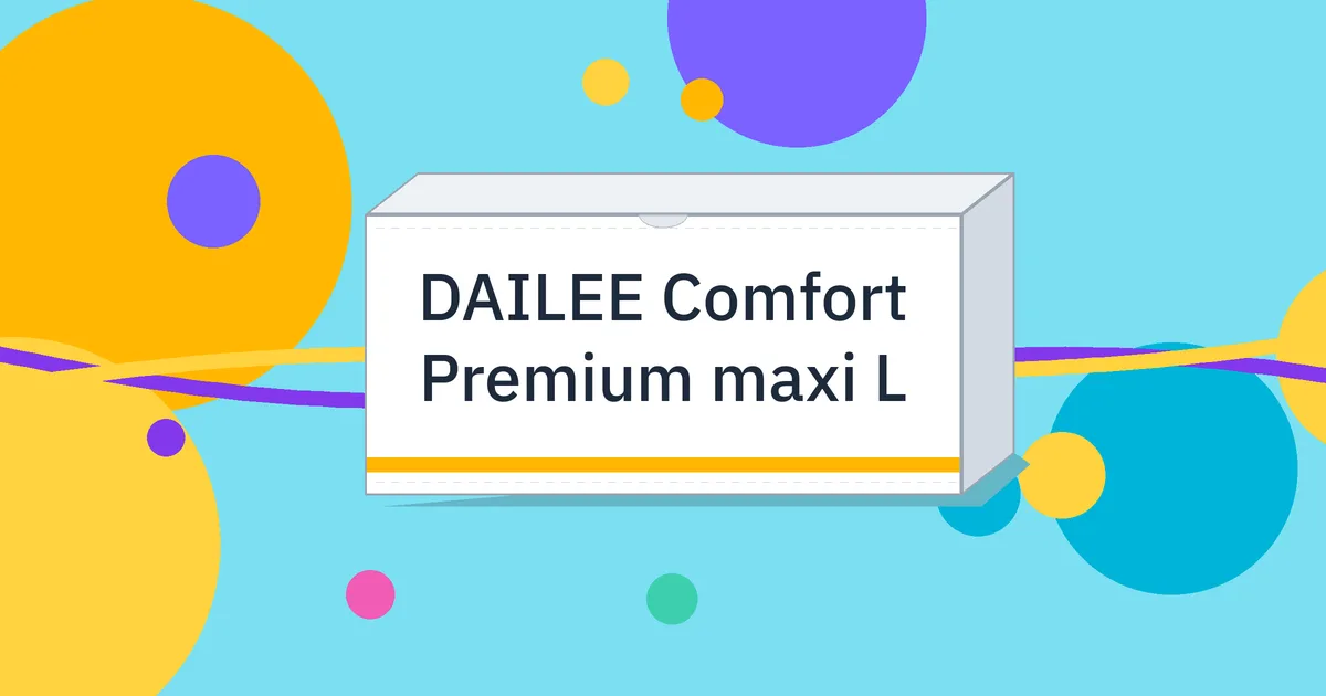 Symbolbild: Packung mit der Aufschrift DAILEE Comfort Premium maxi L (PZN 12639291) – Verfügbarkeit und Bezug in Apotheken in Frankfurt am Main