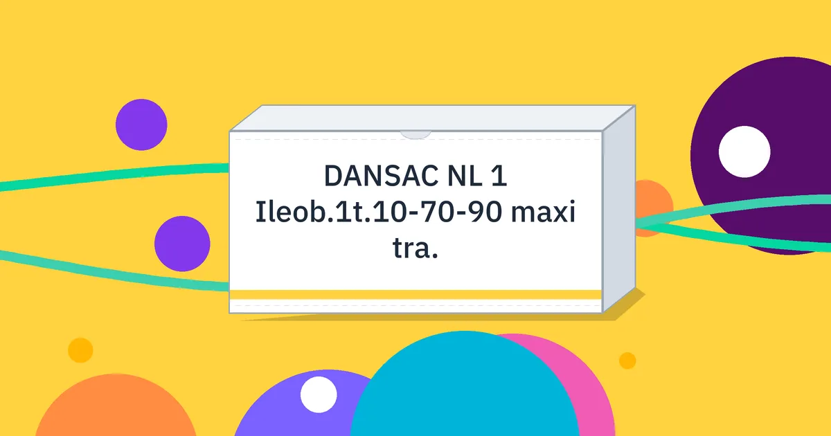 Symbolbild: Packung mit der Aufschrift DANSAC NL 1 Ileob.1t.10-70-90 maxi tra. (PZN 07341098) – Verfügbarkeit und Bezug in Apotheken in Frankfurt am Main