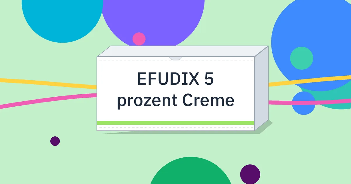 Symbolbild: Packung mit der Aufschrift EFUDIX 5 prozent Creme (PZN 18905859) – Verfügbarkeit und Bezug in Apotheken in Frankfurt am Main