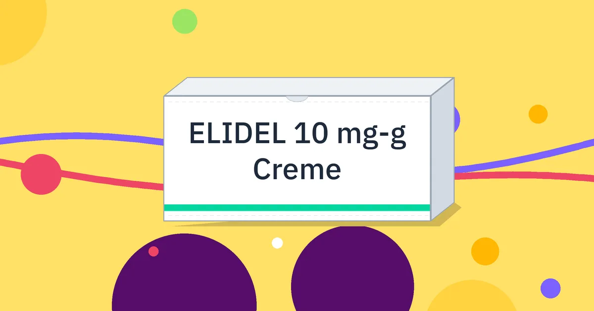 Symbolbild: Packung mit der Aufschrift ELIDEL 10 mg-g Creme (PZN 10179419) – Verfügbarkeit und Bezug in Apotheken in Frankfurt am Main