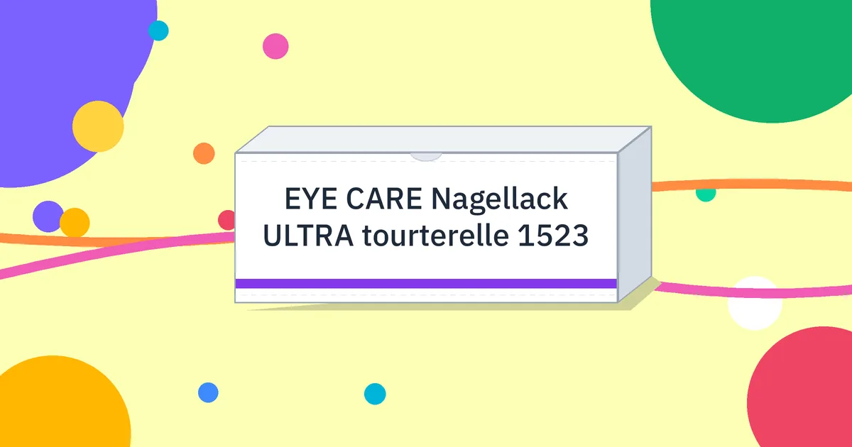 Symbolbild: Packung mit der Aufschrift EYE CARE Nagellack ULTRA tourterelle 1523 (PZN 04331024) – Verfügbarkeit und Bezug in Apotheken in Frankfurt am Main