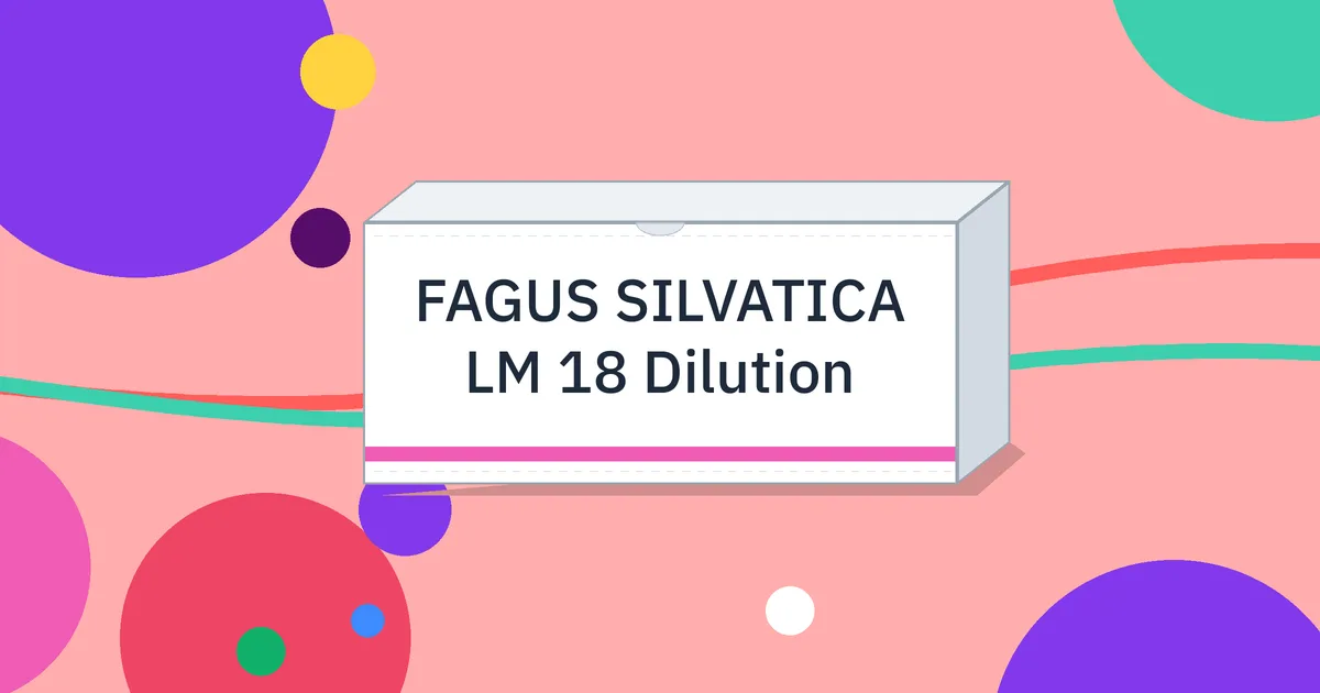 Symbolbild: Packung mit der Aufschrift FAGUS SILVATICA LM 18 Dilution (PZN 13487021) – Verfügbarkeit und Bezug in Apotheken in Frankfurt am Main