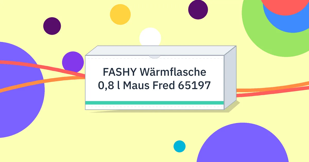 Symbolbild: Packung mit der Aufschrift FASHY Wärmflasche 0,8 l Maus Fred 65197 (PZN 13157832) – Verfügbarkeit und Bezug in Apotheken in Frankfurt am Main