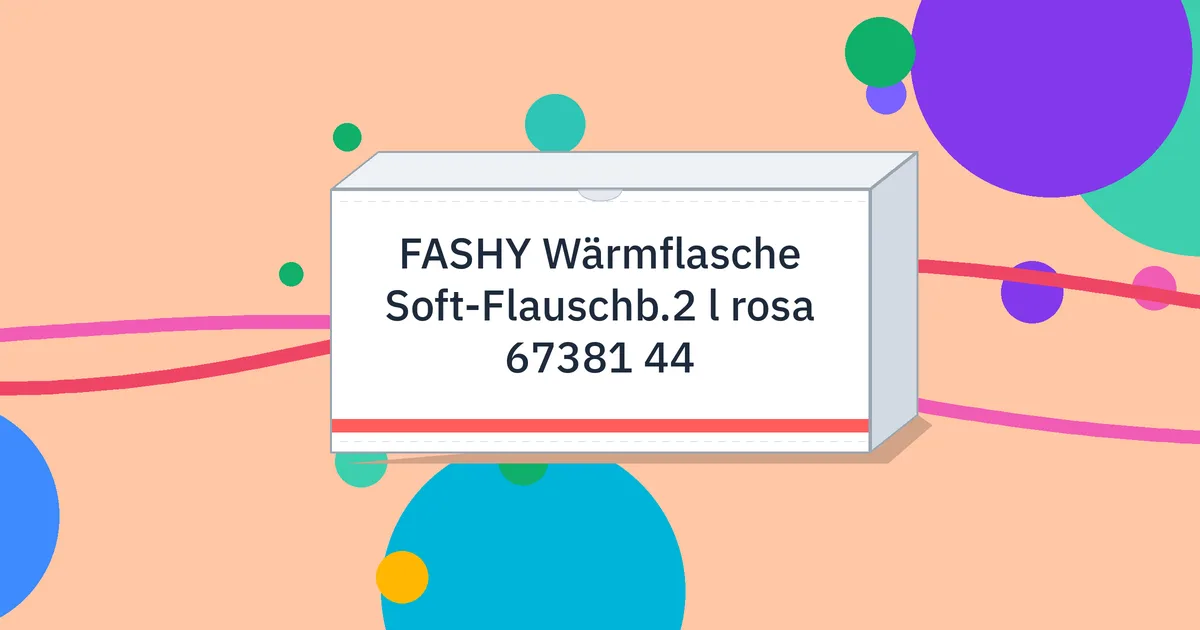 Symbolbild: Packung mit der Aufschrift FASHY Wärmflasche Soft-Flauschb.2 l rosa 67381 44 (PZN 17246188) – Verfügbarkeit und Bezug in Apotheken in Frankfurt am Main