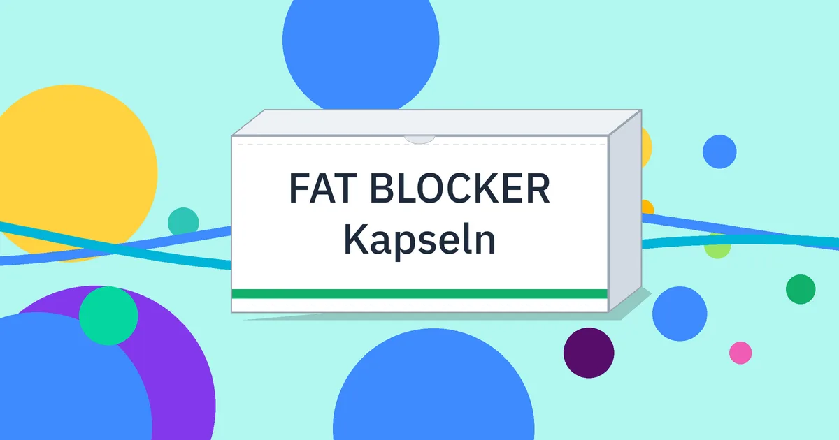 Symbolbild: Packung mit der Aufschrift FAT BLOCKER Kapseln (PZN 08494680) – Verfügbarkeit und Bezug in Apotheken in Frankfurt am Main