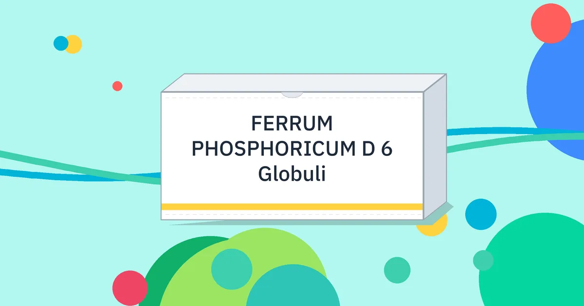 Symbolbild: Packung mit der Aufschrift FERRUM PHOSPHORICUM D 6 Globuli (PZN 17505827) – Verfügbarkeit und Bezug in Apotheken in Frankfurt am Main