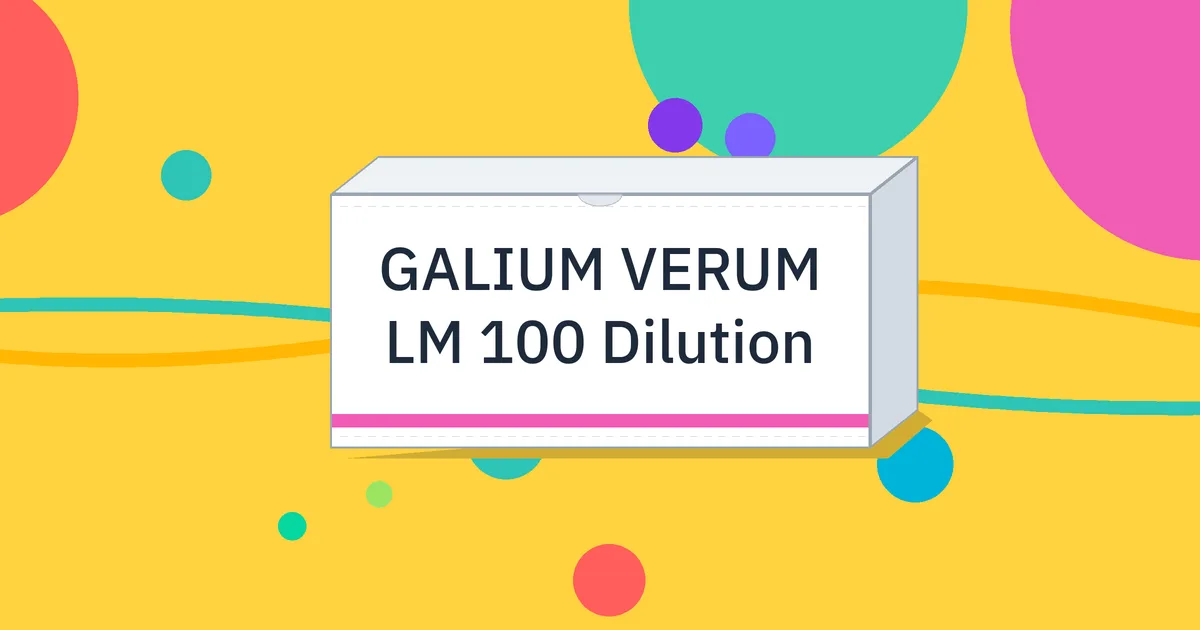 Symbolbild: Packung mit der Aufschrift GALIUM VERUM LM 100 Dilution (PZN 13497887) – Verfügbarkeit und Bezug in Apotheken in Frankfurt am Main