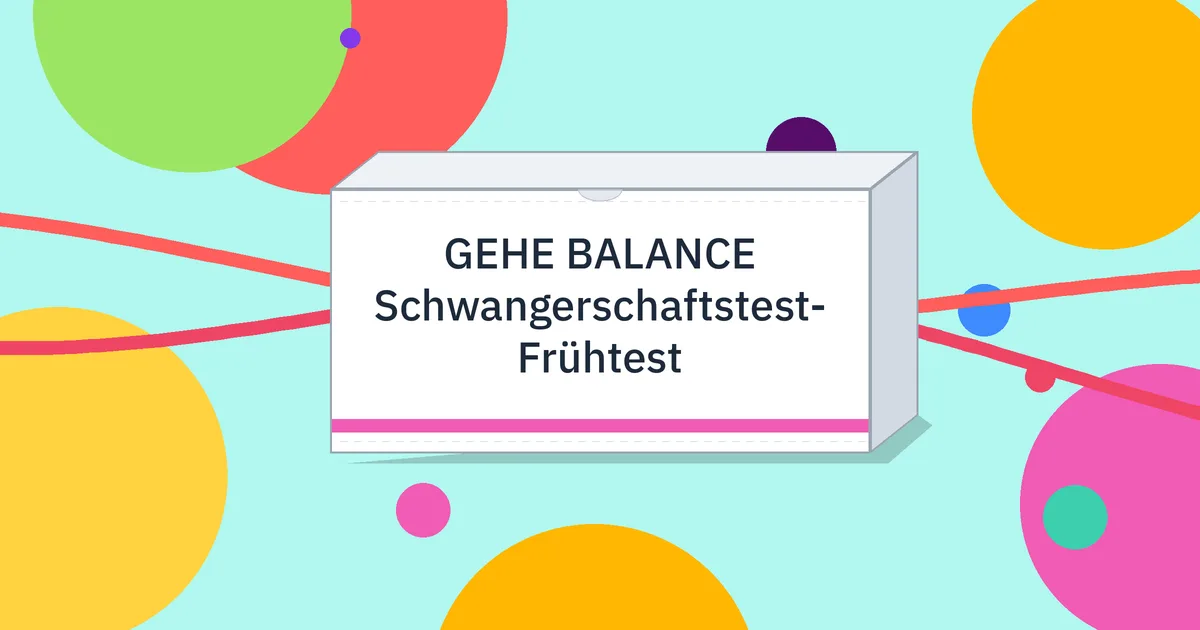 Symbolbild: Packung mit der Aufschrift GEHE BALANCE Schwangerschaftstest-Frühtest (PZN 04987747) – Verfügbarkeit und Bezug in Apotheken in Frankfurt am Main