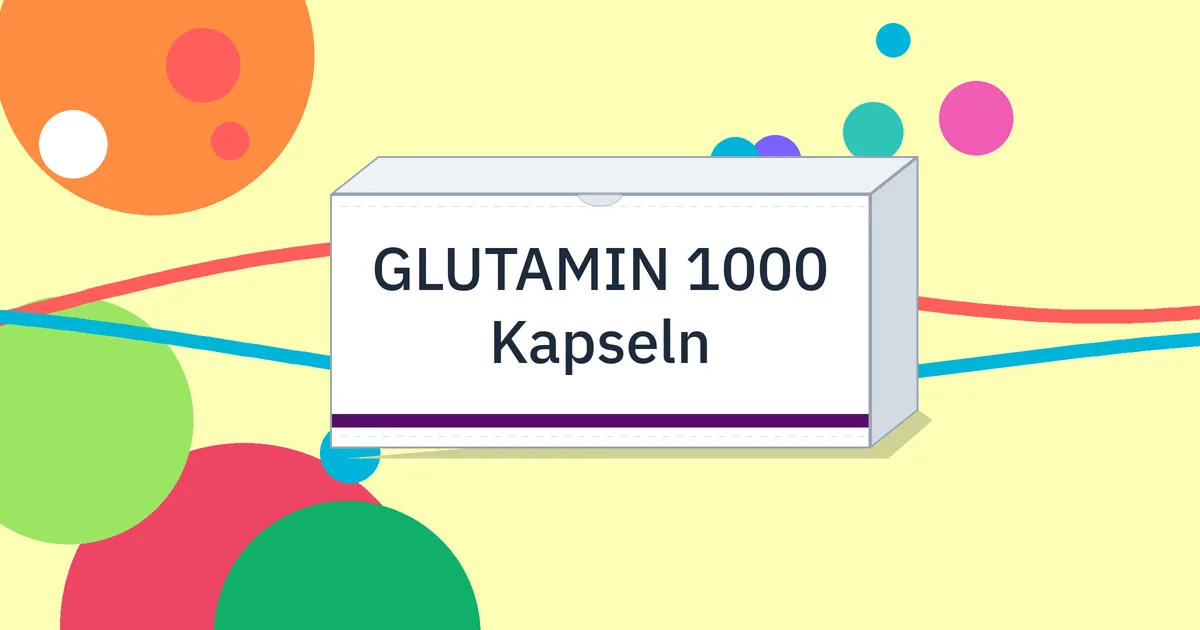 Symbolbild: Packung mit der Aufschrift GLUTAMIN 1000 Kapseln (PZN 00753389) – Verfügbarkeit und Bezug in Apotheken in Frankfurt am Main