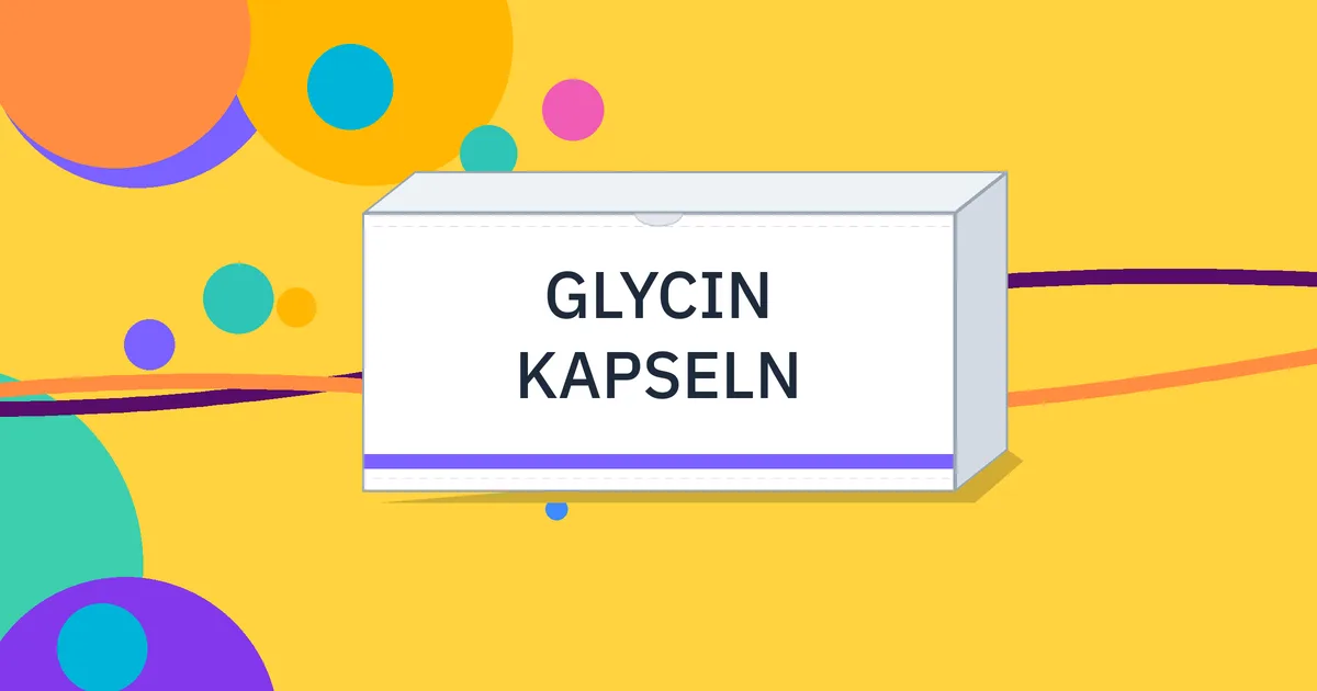 Symbolbild: Packung mit der Aufschrift GLYCIN KAPSELN (PZN 10310196) – Verfügbarkeit und Bezug in Apotheken in Frankfurt am Main