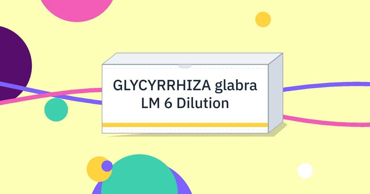 Symbolbild: Packung mit der Aufschrift GLYCYRRHIZA glabra LM 6 Dilution (PZN 12880756) – Verfügbarkeit und Bezug in Apotheken in Frankfurt am Main