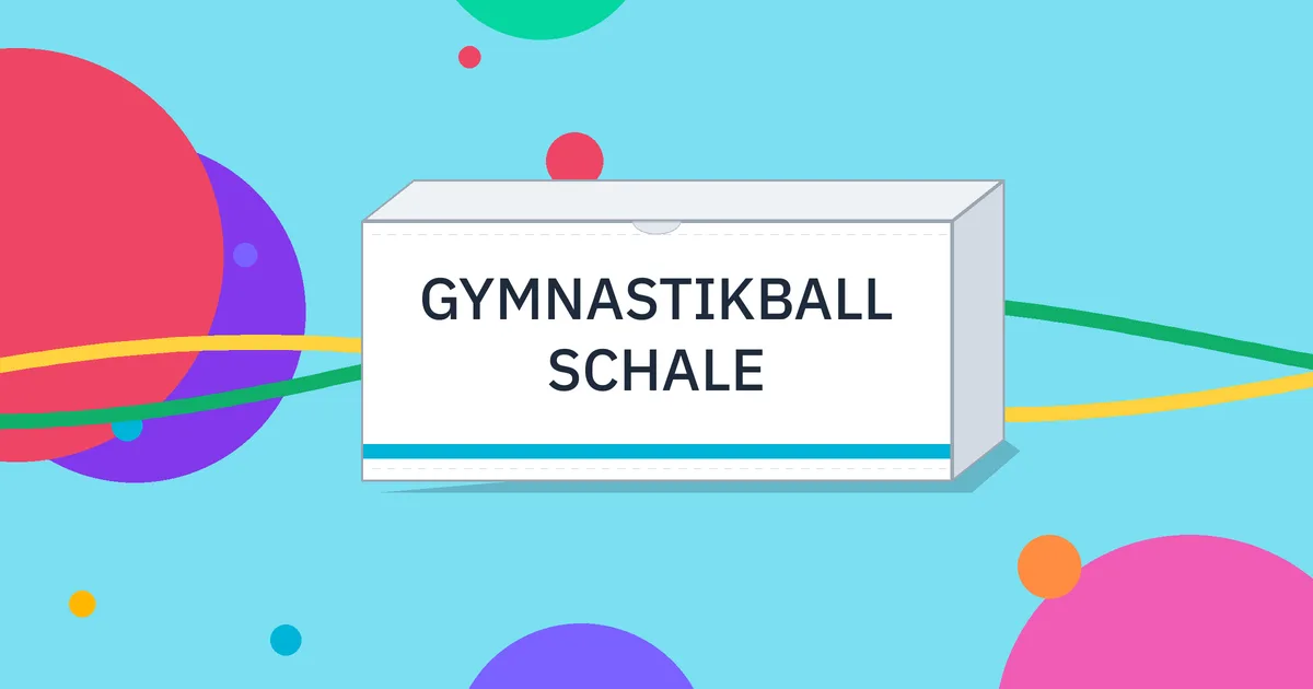 Symbolbild: Packung mit der Aufschrift GYMNASTIKBALL SCHALE (PZN 01882864) – Verfügbarkeit und Bezug in Apotheken in Frankfurt am Main