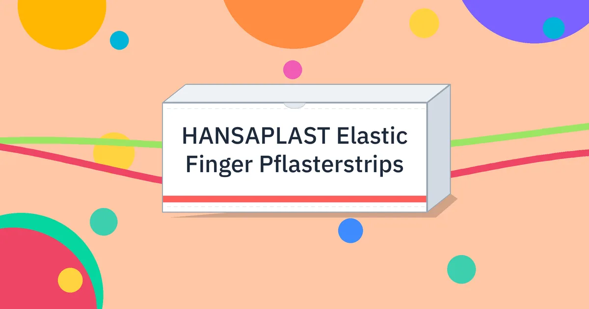 Symbolbild: Packung mit der Aufschrift HANSAPLAST Elastic Finger Pflasterstrips (PZN 19452785) – Verfügbarkeit und Bezug in Apotheken in Frankfurt am Main