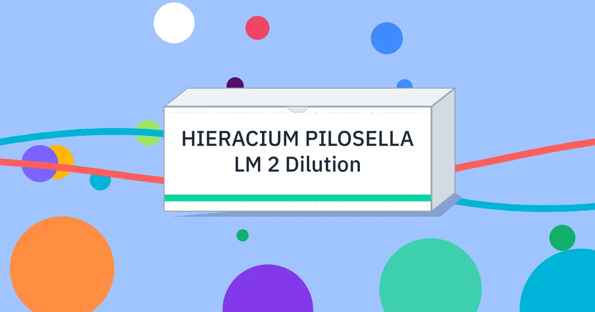 Symbolbild: Packung mit der Aufschrift HIERACIUM PILOSELLA LM 2 Dilution (PZN 13553350) – Verfügbarkeit und Bezug in Apotheken in Frankfurt am Main