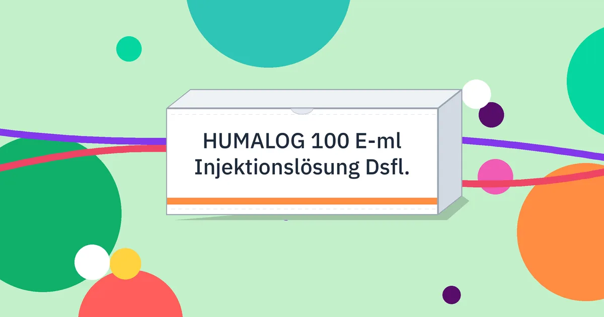 Symbolbild: Packung mit der Aufschrift HUMALOG 100 E-ml Injektionslösung Dsfl. (PZN 01166731) – Verfügbarkeit und Bezug in Apotheken in Frankfurt am Main