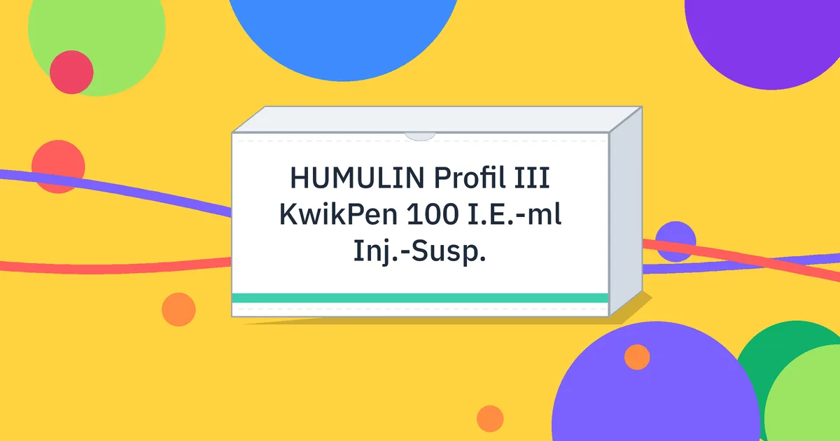 Symbolbild: Packung mit der Aufschrift HUMULIN Profil III KwikPen 100 I.E.-ml Inj.-Susp. (PZN 19215312) – Verfügbarkeit und Bezug in Apotheken in Frankfurt am Main