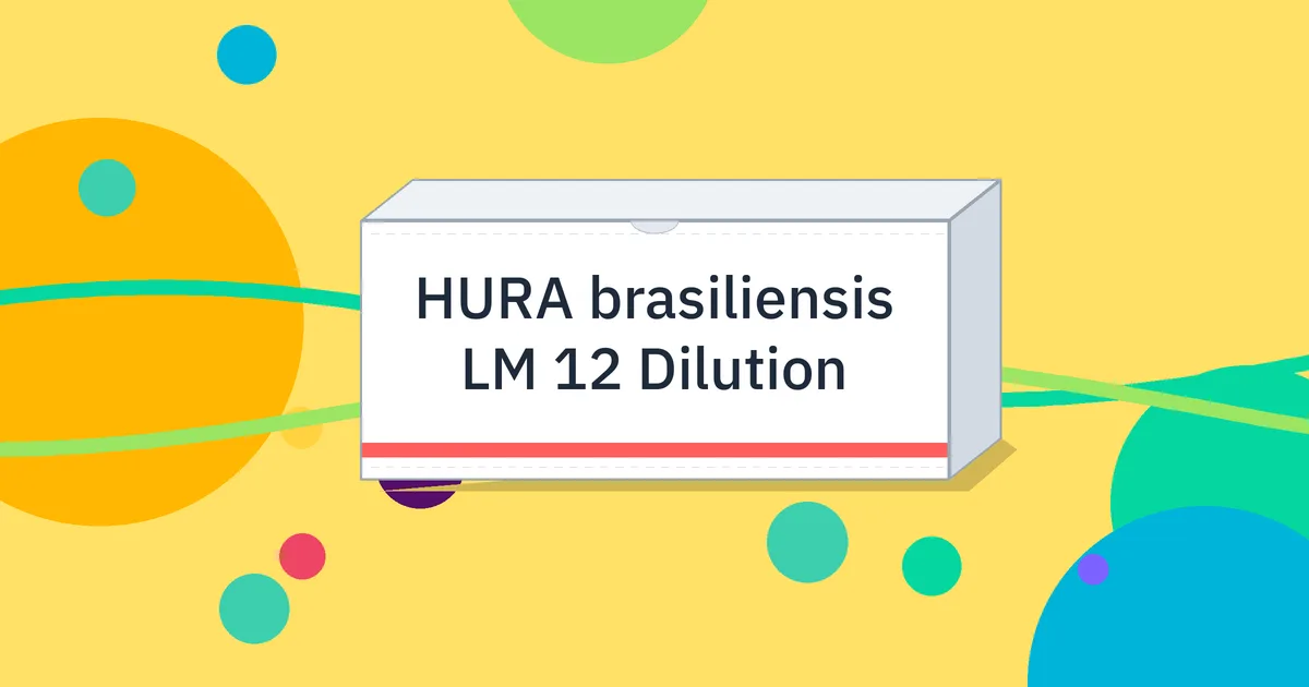 Symbolbild: Packung mit der Aufschrift HURA brasiliensis LM 12 Dilution (PZN 12889711) – Verfügbarkeit und Bezug in Apotheken in Frankfurt am Main