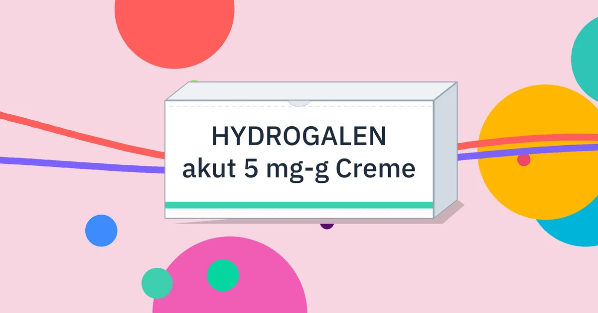 Symbolbild: Packung mit der Aufschrift HYDROGALEN akut 5 mg-g Creme (PZN 16663808) – Verfügbarkeit und Bezug in Apotheken in Frankfurt am Main