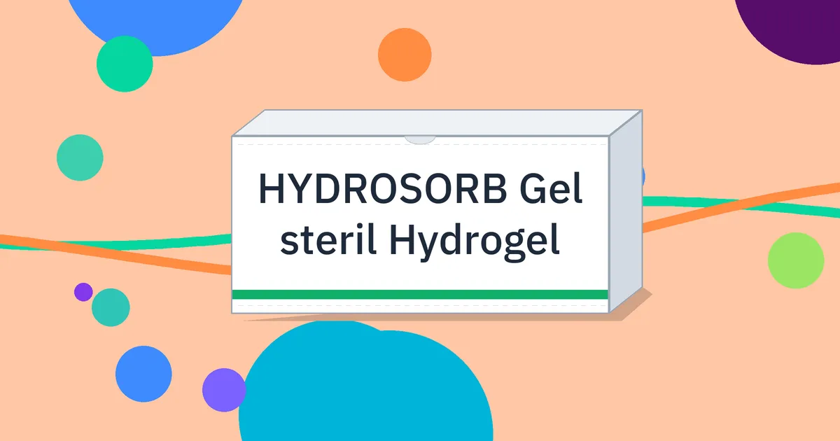 Symbolbild: Packung mit der Aufschrift HYDROSORB Gel steril Hydrogel (PZN 05529834) – Verfügbarkeit und Bezug in Apotheken in Frankfurt am Main