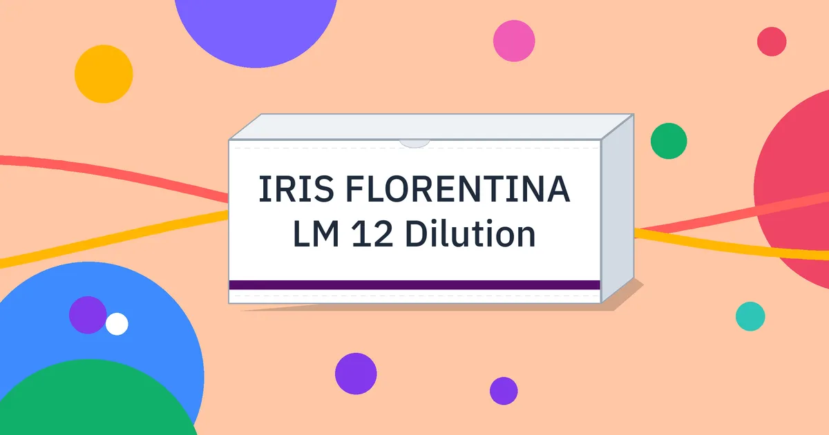 Symbolbild: Packung mit der Aufschrift IRIS FLORENTINA LM 12 Dilution (PZN 13560930) – Verfügbarkeit und Bezug in Apotheken in Frankfurt am Main