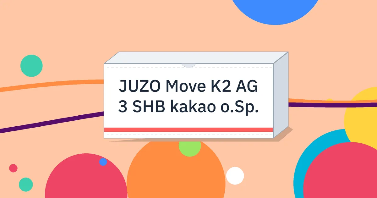 Symbolbild: Packung mit der Aufschrift JUZO Move K2 AG 3 SHB kakao o.Sp. (PZN 18557677) – Verfügbarkeit und Bezug in Apotheken in Frankfurt am Main