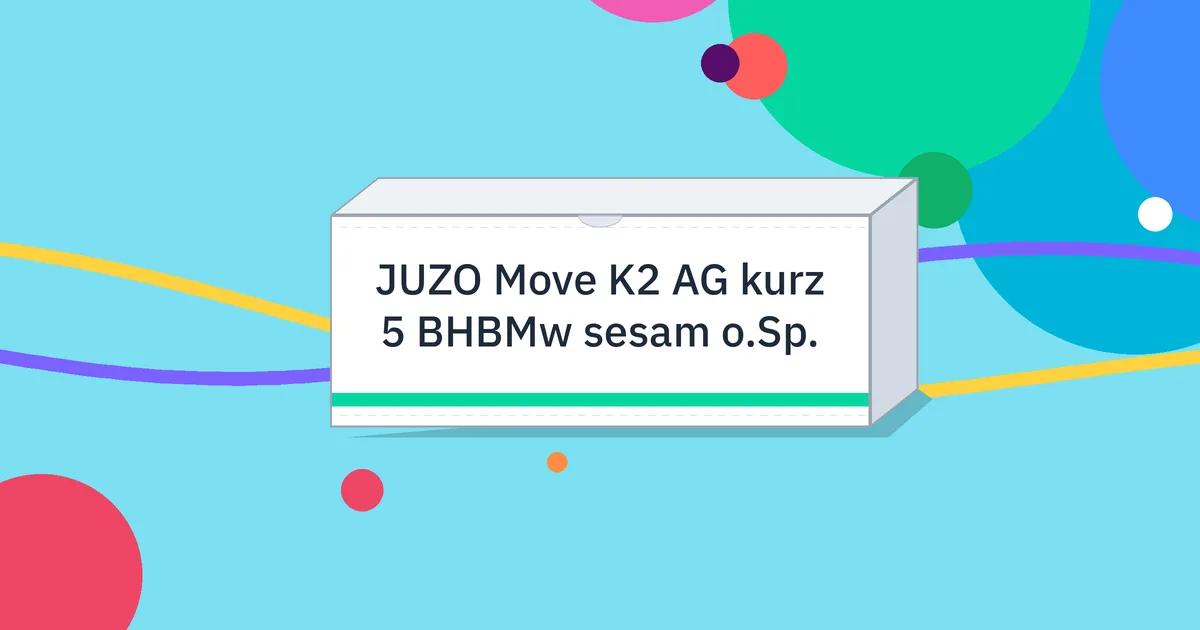 Symbolbild: Packung mit der Aufschrift JUZO Move K2 AG kurz 5 BHBMw sesam o.Sp. (PZN 18530885) – Verfügbarkeit und Bezug in Apotheken in Frankfurt am Main
